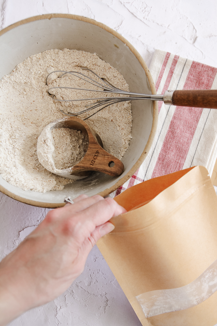 DIY Waffle Mix Gift Pouches - Aberle Home