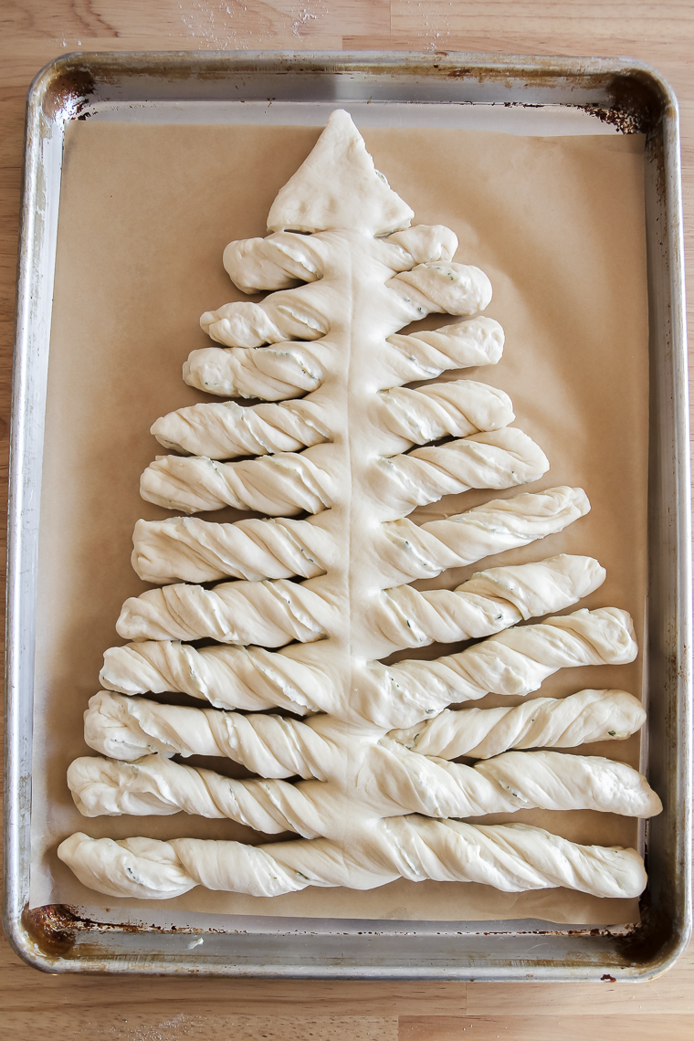 Sourdough Pull Apart Christmas Tree Bread - Aberle Home