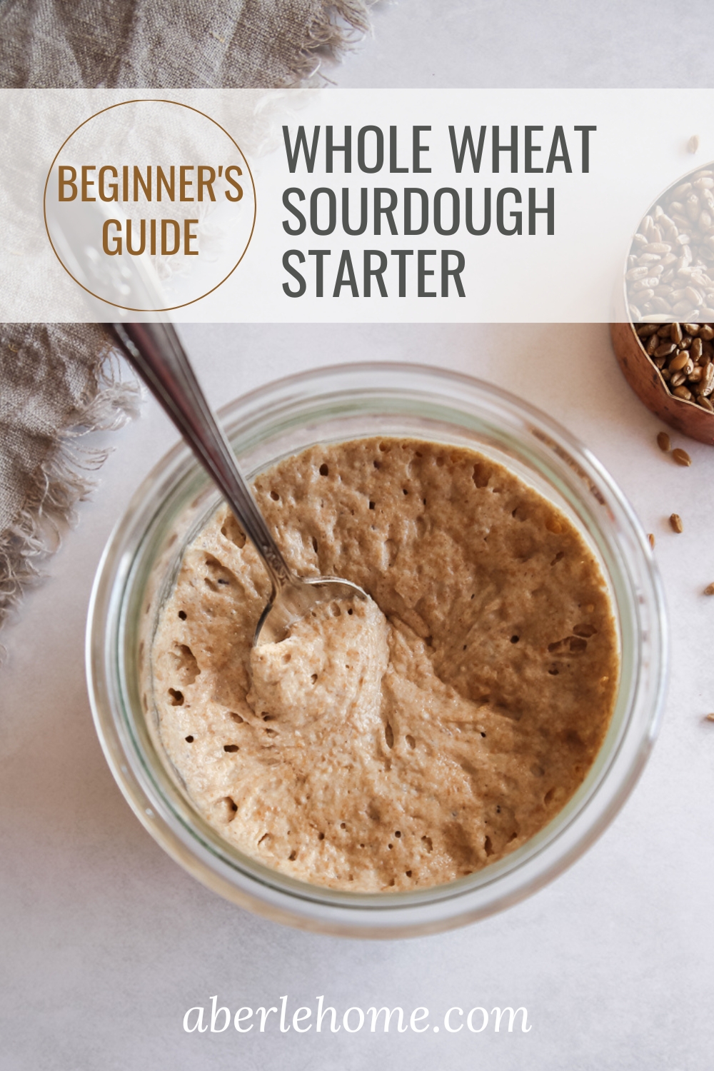 Whole Wheat Sourdough Starter: A Beginner's Guide - Aberle Home