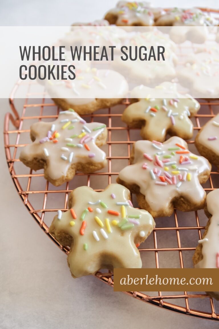 Whole Wheat Sugar Cookies - Aberle Home