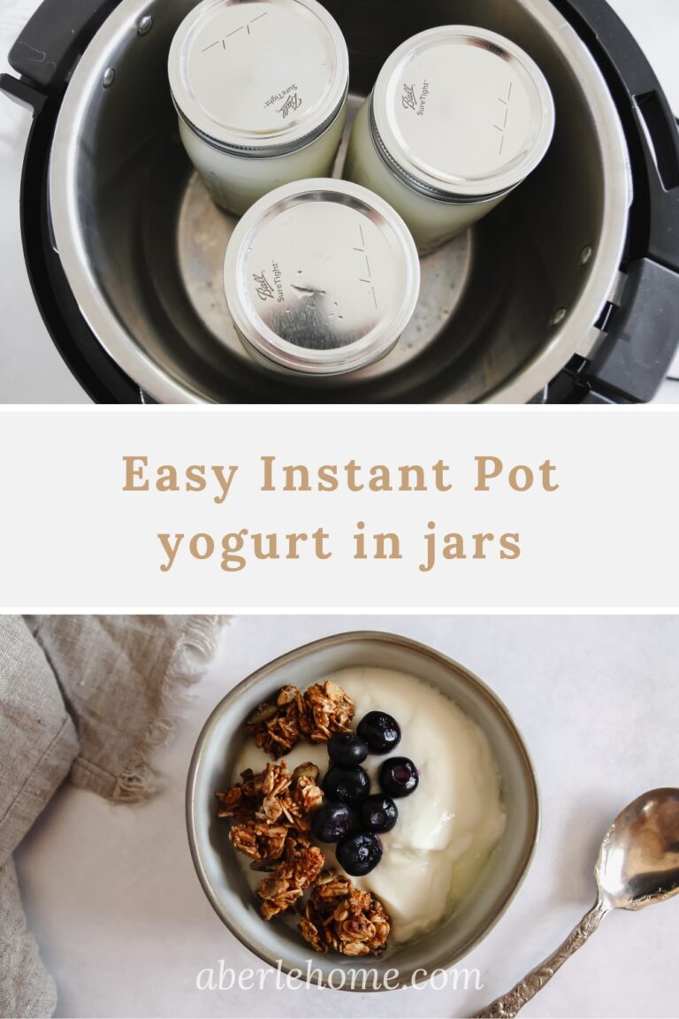 Easy Instant Pot Yogurt in Jars (Cold Start Method) - Aberle Home